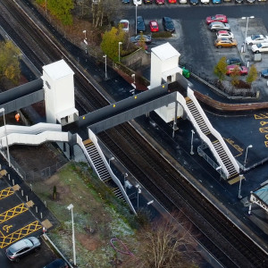 New fully accessible footbridge and lifts installed at Port Glasgow ...