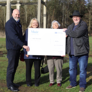 Muir Group awards Save the Cage Group £1,000 | Scottish Construction Now