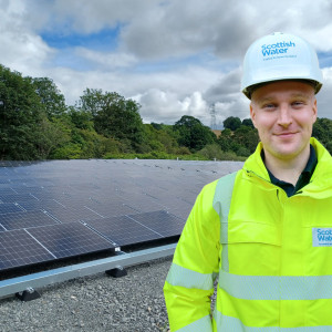 Graduate engineer celebrates first solar install at Denny waste water ...