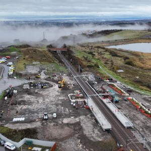 Platforms take shape at £18.3m Balgray station build | Scottish ...