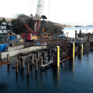 In Pictures: New pier taking shape at Tarbert Ferry Terminal | Scottish ...