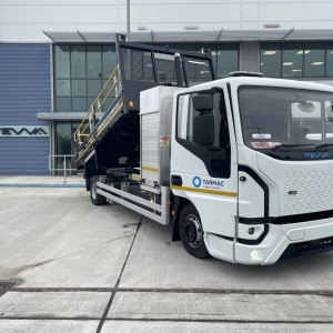 Tarmac trials UK first EV tipper for low emissions transport | Scottish ...