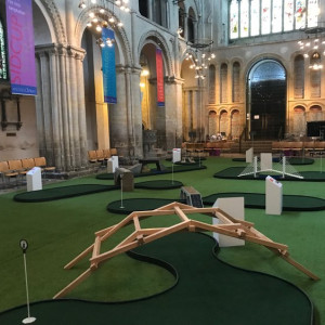 And finally… A holy-in-one! Cathedral opens bridge-themed crazy golf ...