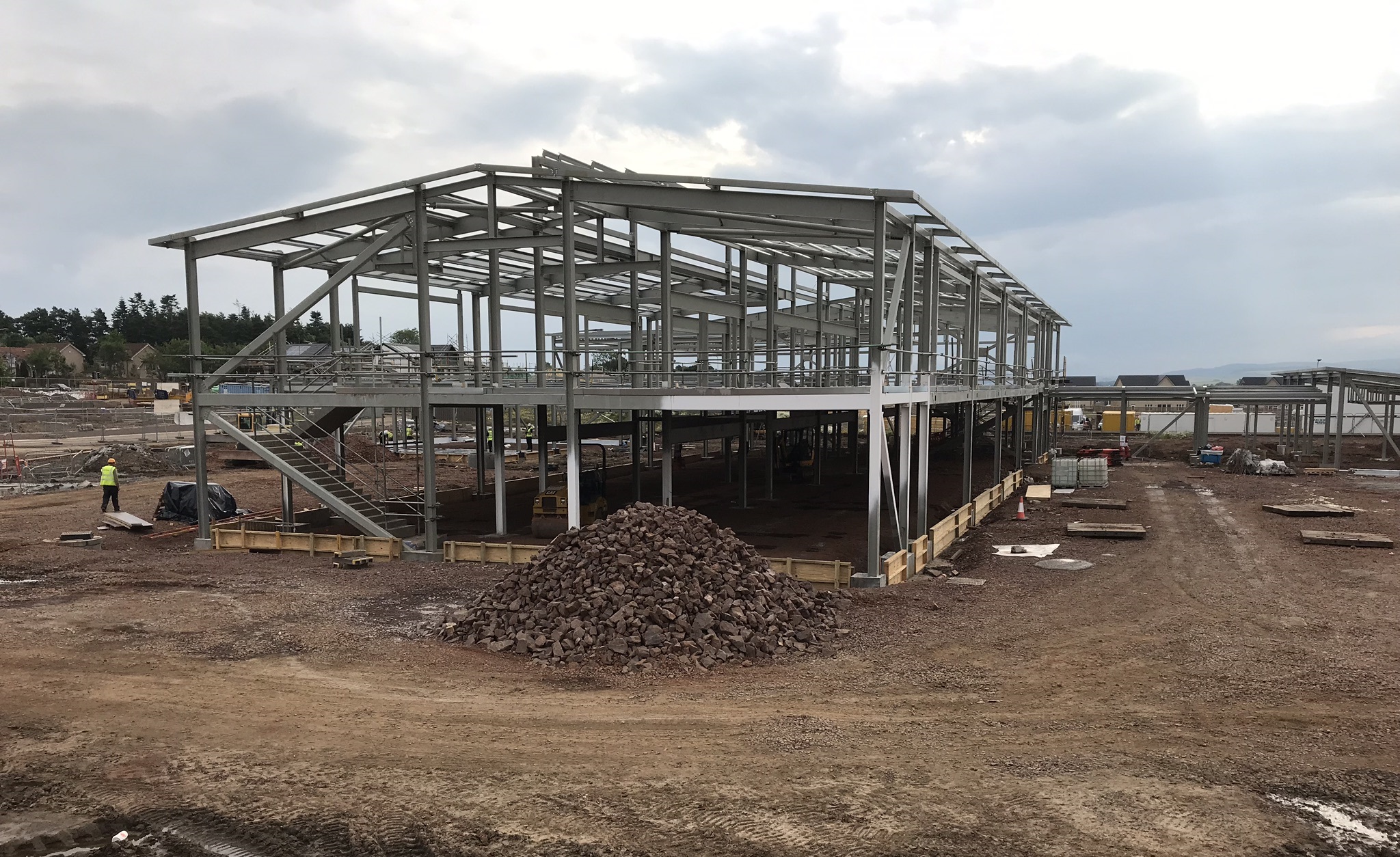 Steel frame finished at £8.6m Letham Mains Primary School project ...
